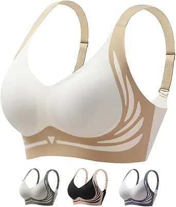Women's Seamless Bra,Lifting Anti-Sagging Wireless Push-up Bra,Lift ...