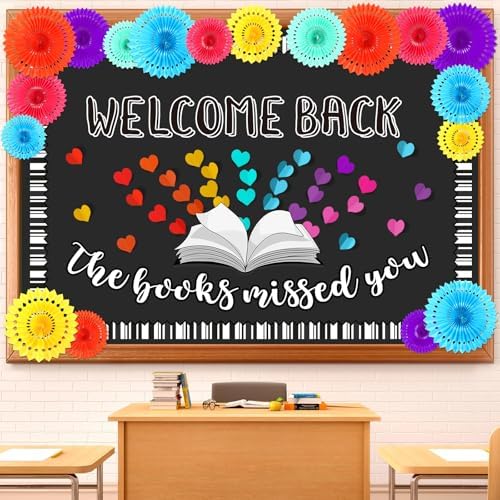 Amazon.com: Reading Bulletin Board Decorations Summer Flowers Reading ...