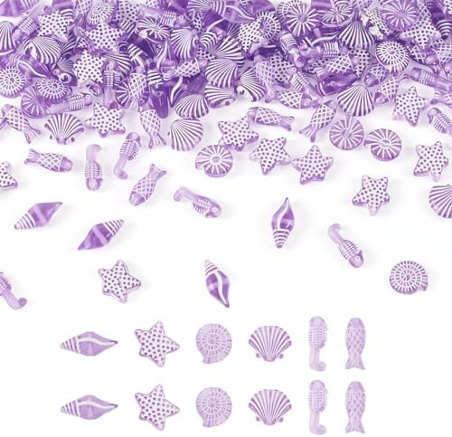 Amazon.com: Craftdady 100G Ocean Animal Acrylic Beads Transparent White ...