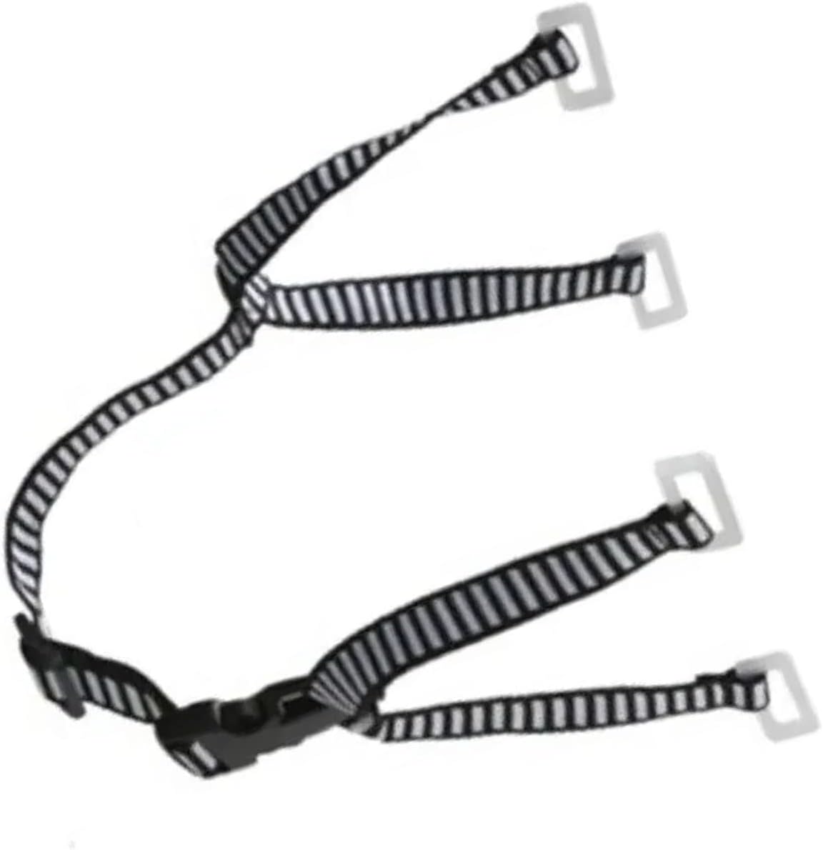 Hard Hat Chin Strap, Y Shape 28cm Expandable Black White Color Blocking ...