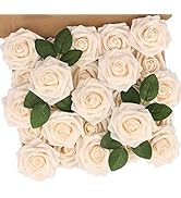 Amazon.com: N&T NIETING Artificial Flowers 25pcs Real Looking Coral ...