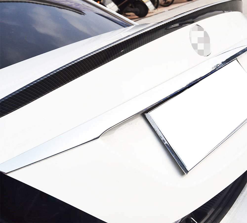 iJDMTOY 55-Inch Add-On 3D PU Rear Trunk Lip or Roof Spoiler Sticker Bar ...