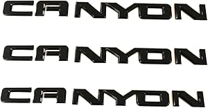 3Pcs Canyon Emblem Front Side Door Rear Liftgate Tailgate Nameplate ...