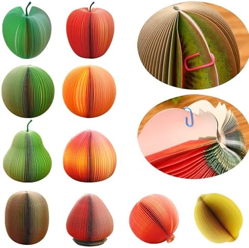 Amazon.com : 1350 Pcs Cute Sticky Notes, 10 Styles 2x4 Inch 3D Fruit ...