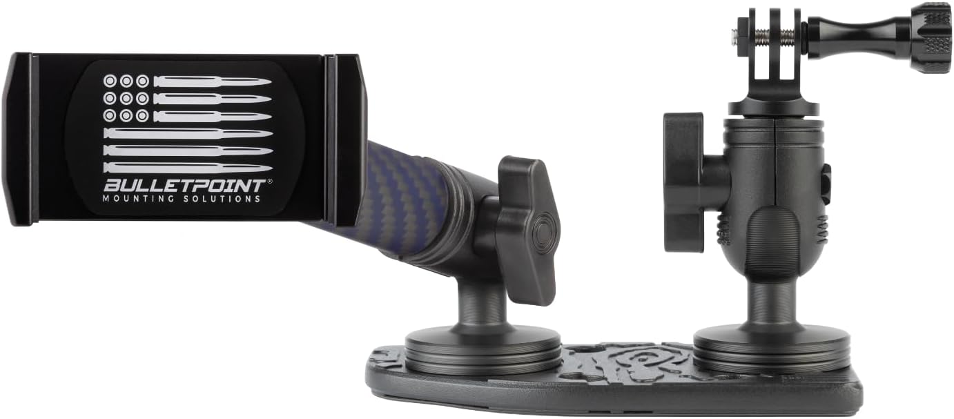 Amazon.com: Bulletpoint Metal Dash Mount Cell Phone Holder & Action ...