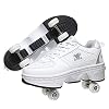 PLMOKN Roller Skates for Women/Men, Kick Roller Shoes with Wheels ...