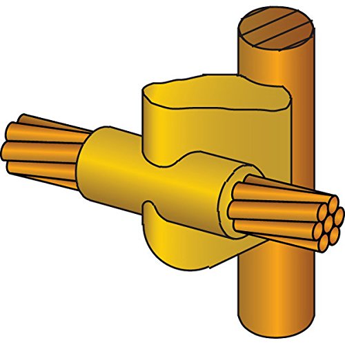 Erico GYR161T Cadweld Standard Mold 5/8 Inch Copper Bonded Rod Run 2 ...