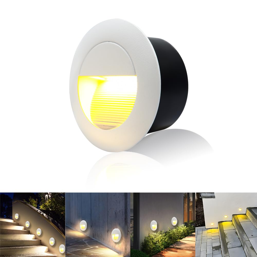 Outdoor Step Lights Round Hinkley Lighting 15232BK Black Nuvi 12v 1.2w