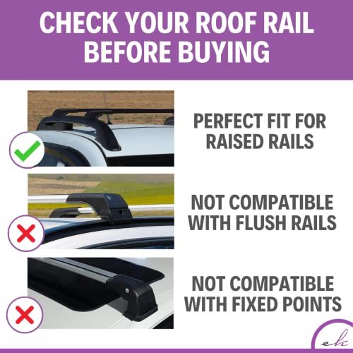 Snapklik.com : ERKUL Roof Rack Cross Bars For Nissan Armada 2017 ...