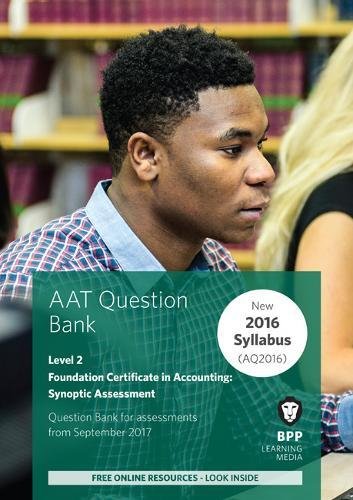 AAT Foundation Certificate in Accounting Level 2 Synoptic Assessment ...