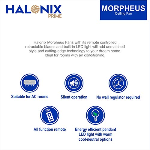 Halonix Ceiling Fan with LED Light and Remote