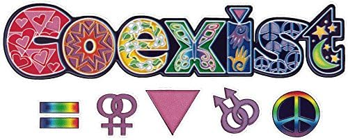 Amazon.com: Rainbow Coexist - Window Sticker / Decal (6.5" X 1.5" Plus ...