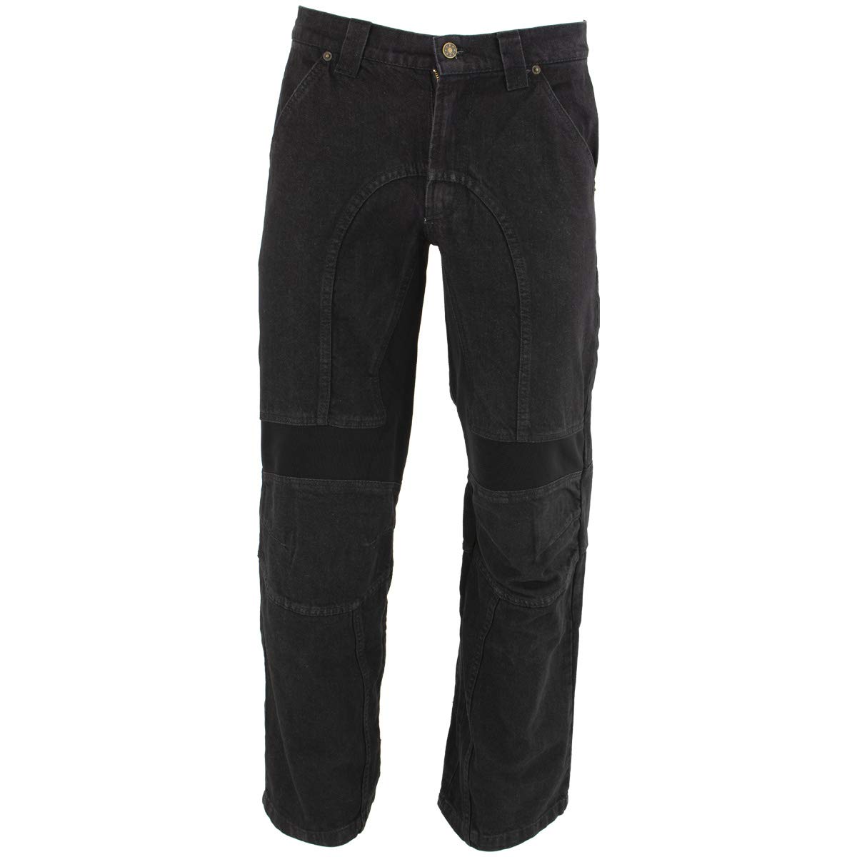 Xelement Men's Classic Fit Denim Motorcycle Racing Pants with CE Armor ...