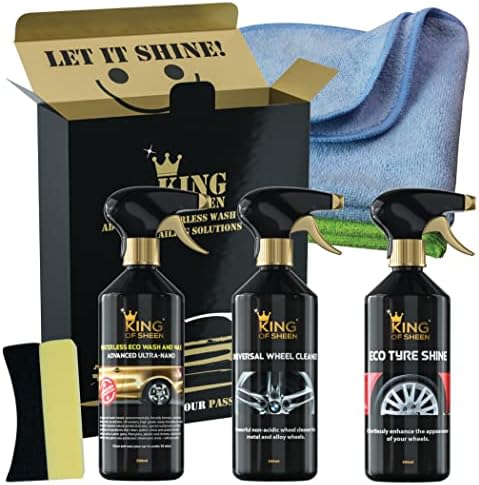 AA Cleaning Kit 5x 750ml Of Cockpit Shine, Glass Cleaner & Tyre Shine ...