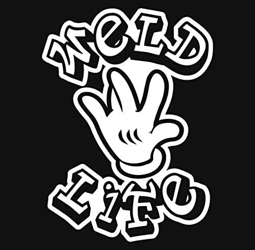 Amazon.com: DecalDestination Weld Life Welder Decal White Choose Size ...