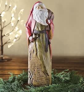 Amazon.com: Carved Santa Table Sculpture : Home & Kitchen