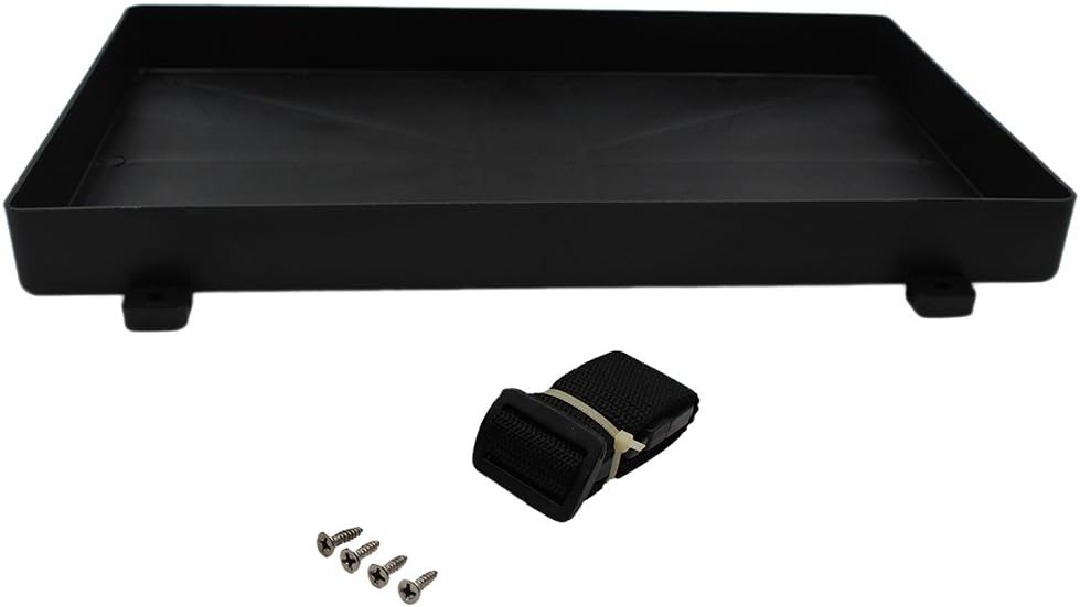 1 Piece Black Boat Battery Tray Holder Fits 24 Series with Stainless ...