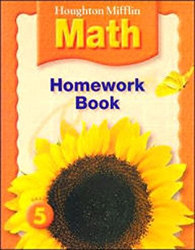 Houghton Mifflin Mathematics: Homework Book Consumable, Level 5 ...