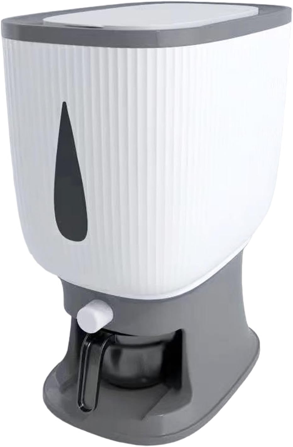 Peaoop 22LBS Rice Dispenser, Large Grain Container Storage with Lid ...