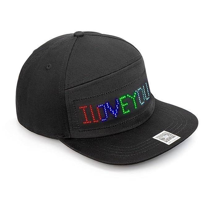 Buy kankin Bluetooth Led Message Hat LED Smart Cap Animated Display ...