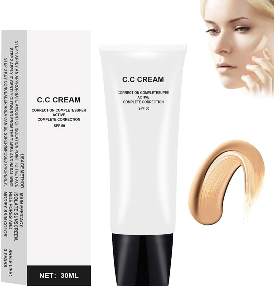 Perbella CC Cream Self Adjusting for Mature Skin, SPF 50, Cosmetics CC Cream, Colour Correcting ...