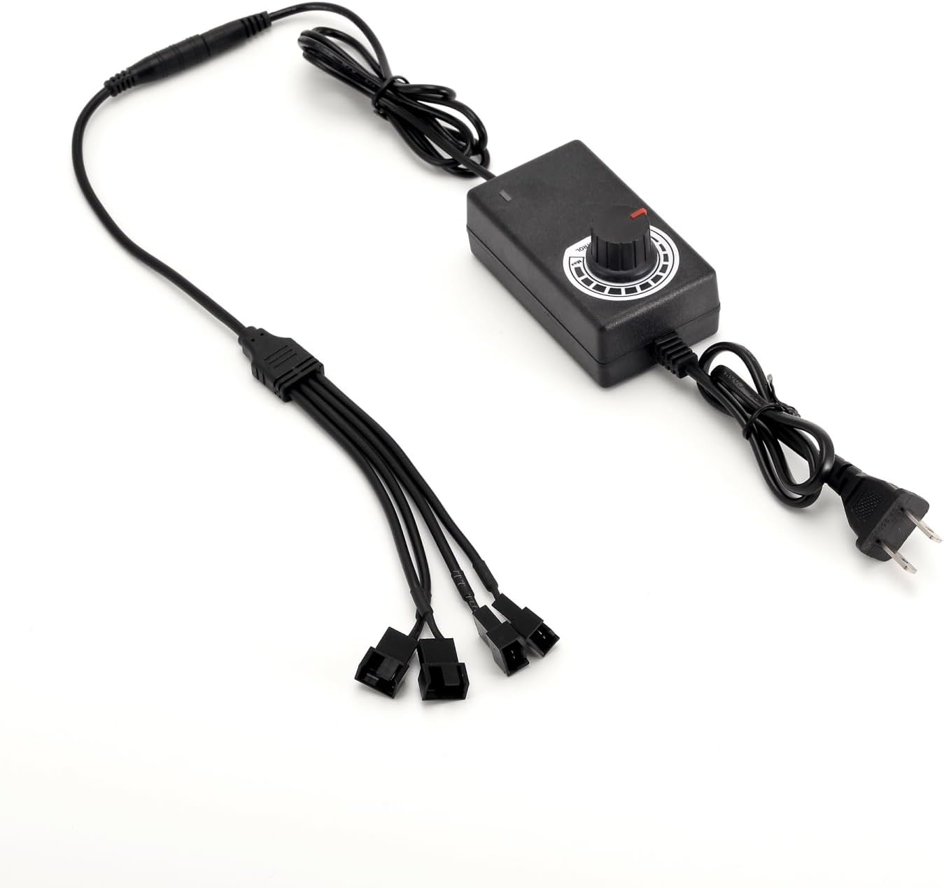 Amazon.com: 12V Fan Power Supply PC Fan Controller for Computer 100 ...