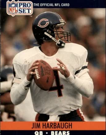 Amazon.com: 1990 Pro Set Football Card #452 Jim Harbaugh : Collectibles ...