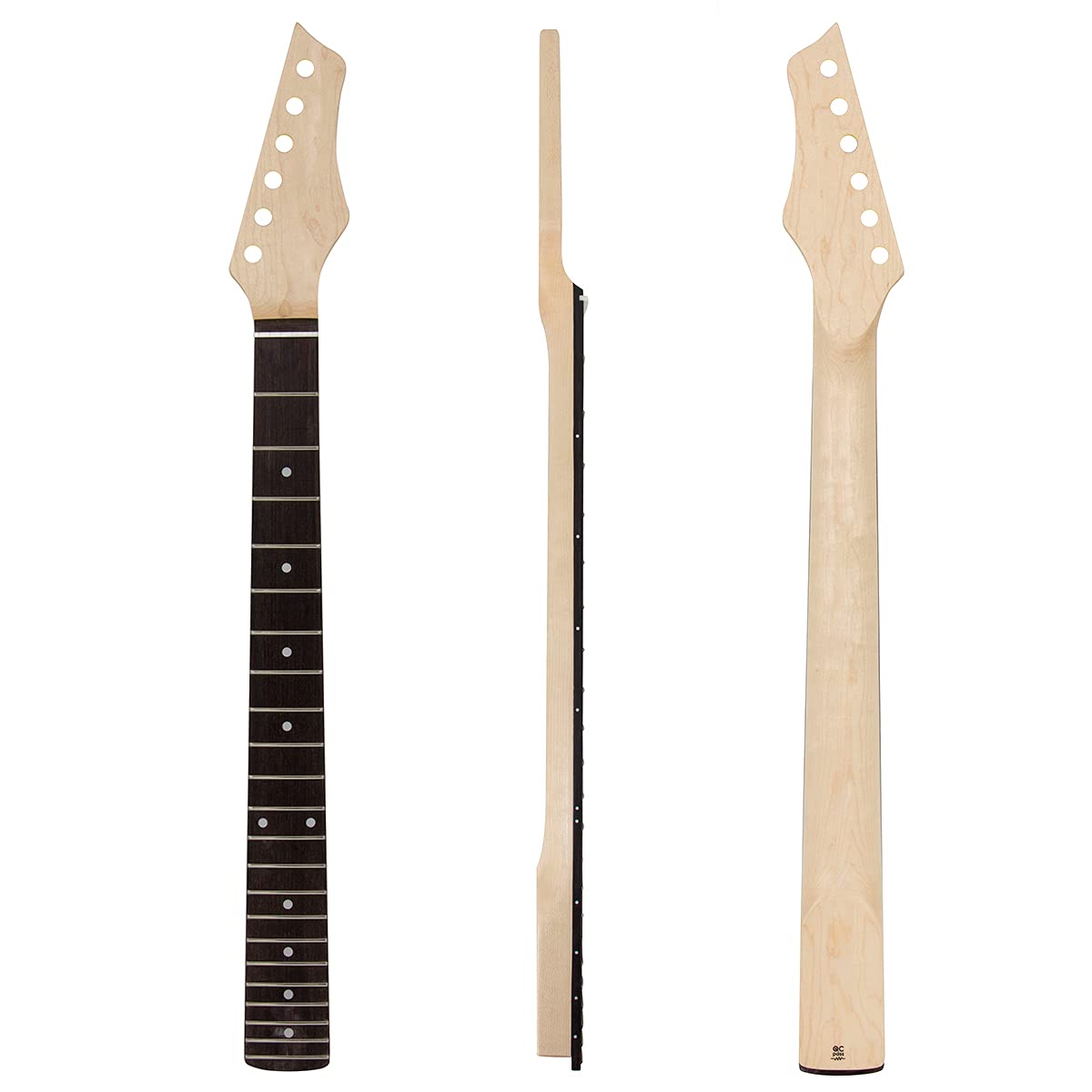 Snapklik.com : Electric Guitar Neck For ST Guitars Replacement Bolt-on C Shape Canada Maplewood