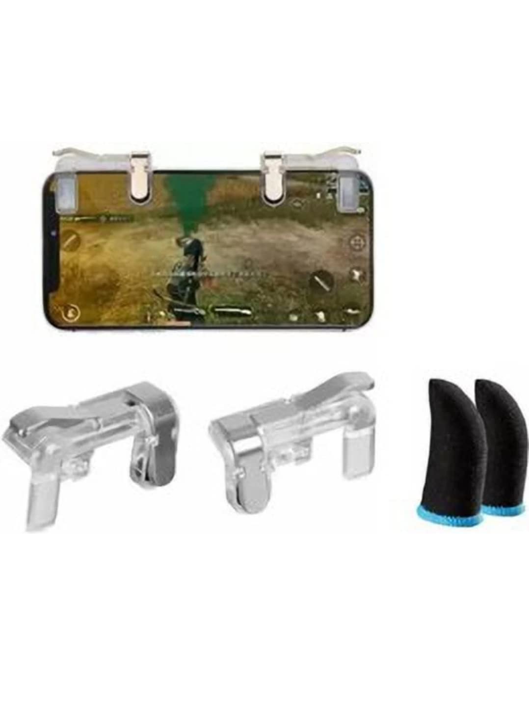 menaso White Trigger and Finger Sleeve Combo Pack for pubg Game/Free ...