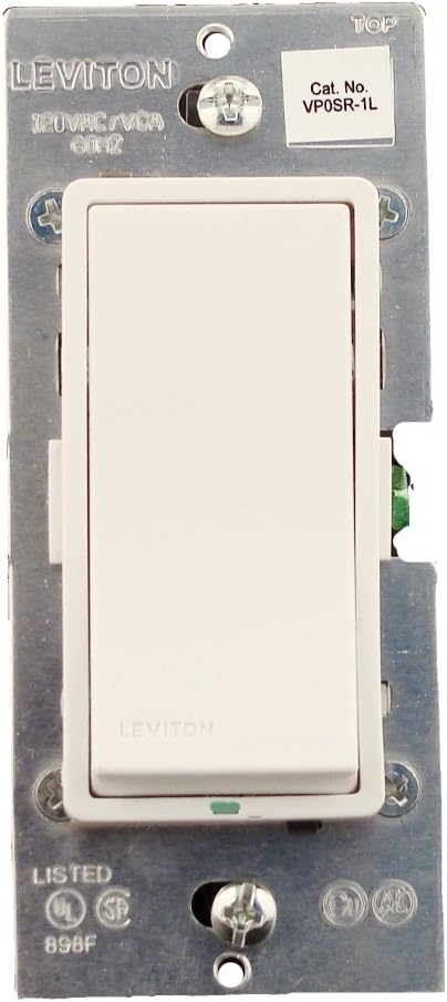 Leviton VP0SR-1LZ Digital Matching Remote Switch, White/Ivory/Light ...