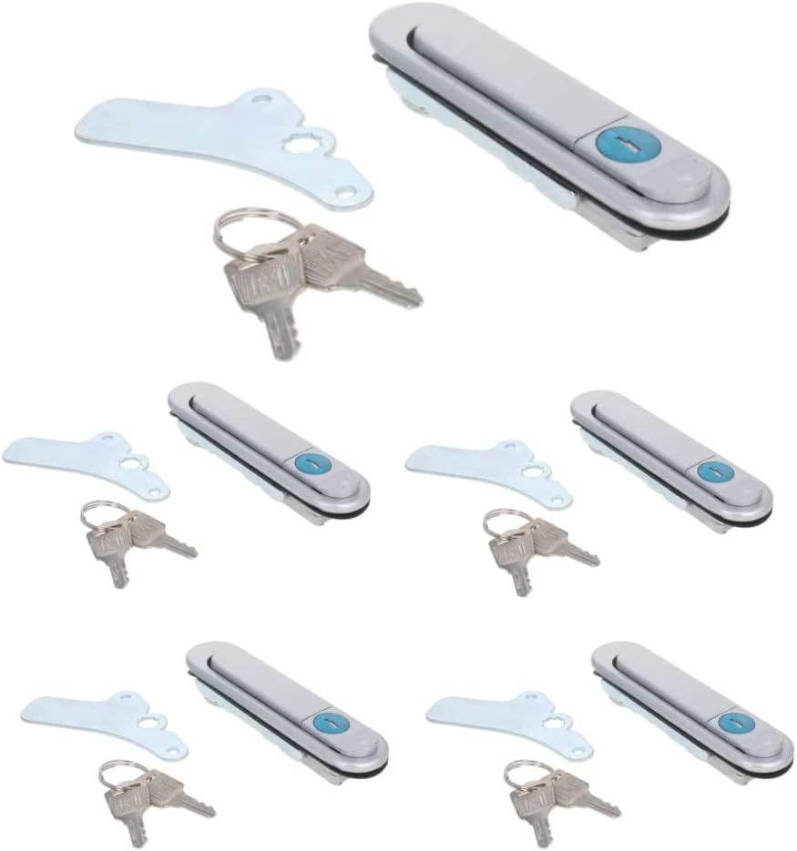 5 Pack Electric Cabinet Door Lock with Keys, Universal Electric ...