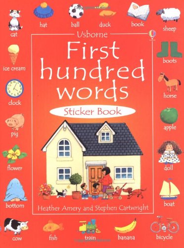 First 100 Words in English Sticker Book (Usborne First Hundred Words ...