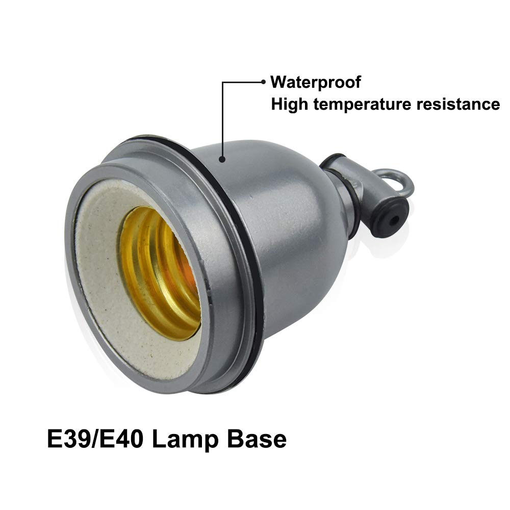 Buy Luxvista E39 Mogul Base Socket, Waterproof E40 Light Fixture E39 ...