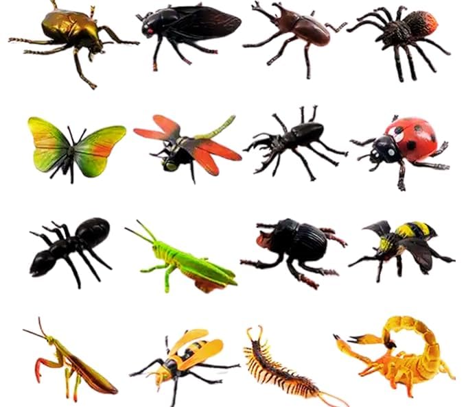TEMSON Realistic Insect Toys for Kids - 16 Pcs Animal Figure Toy for ...