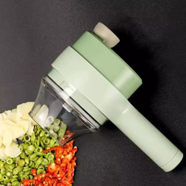4-in-1 Vegetable Cutter Electric Vegetable Cutter Multi-Functional ...