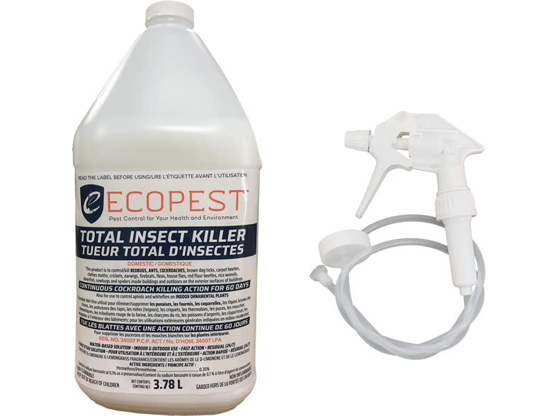 ECOPEST - Total Insect Killer with Spray | Bed Bug Spray | Fast Action ...