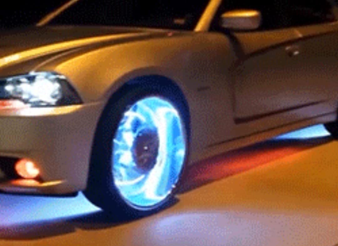 Amazon.com: ATREPIN Car Tire Wheel Valve Cap Lights, 4pcs Car Hub Lamp ...