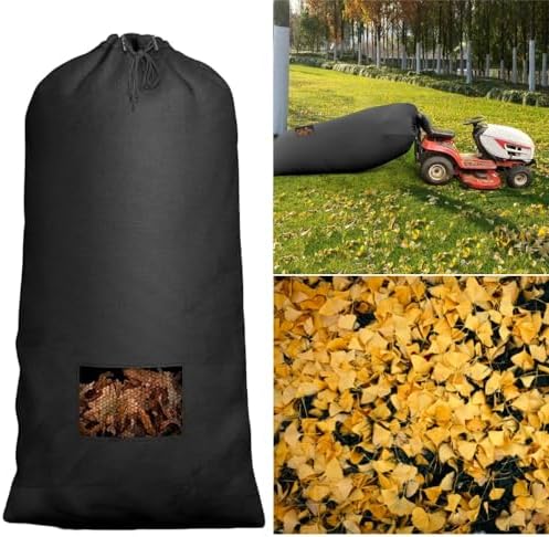Amazon.com: MAYTHON Lawn Tractor Grass Catcher Bag Leaf Bag Capacity 54 Cubic Feet Black : Patio ...