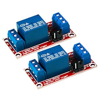2pcs 5V One Channel Relay Module Relay Switch with OPTO Isolation High ...