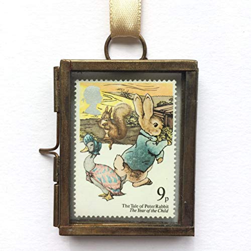 Rabbit Framed Postage Stamp Gift Ornament : Amazon.co.uk: Handmade Products