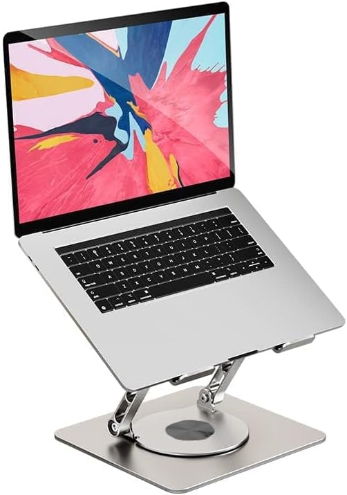 1Goal Aluminum Laptop Stand Foldable Height Angle Adjustable Laptop ...