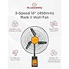 Almonard 18” (450mm) Mark-II Wall Fan - Wall Mounted Fan for Home ...