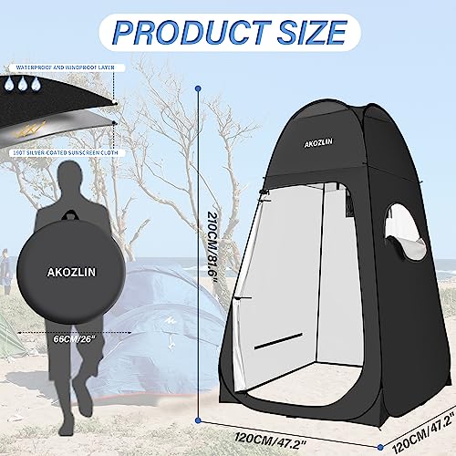Snapklik.com : 6.9FT Portable Pop Up Shower Tent Instant Privacy ...