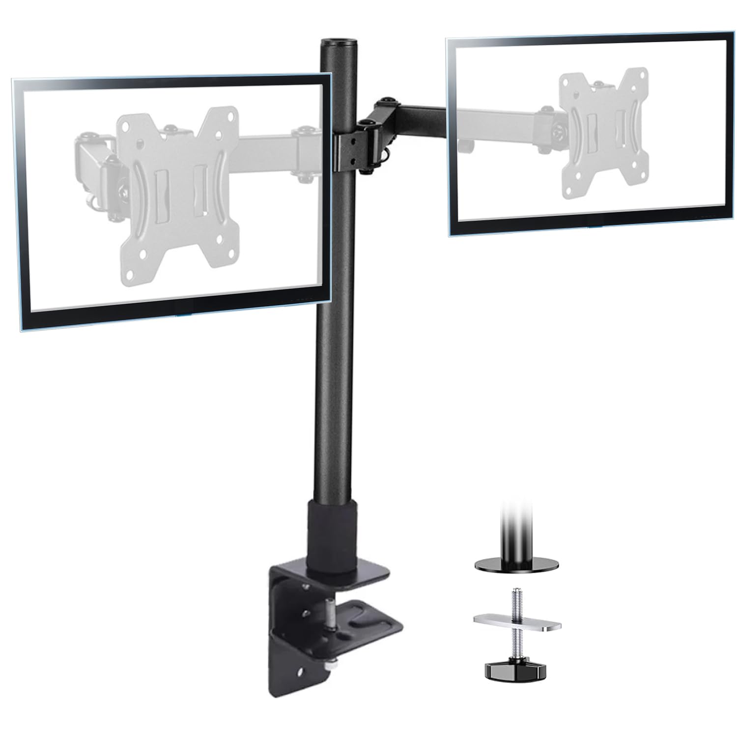 WEARPEER Premium Dual Monitor Arm Vesa Mount - Adjustable Gas Spring ...