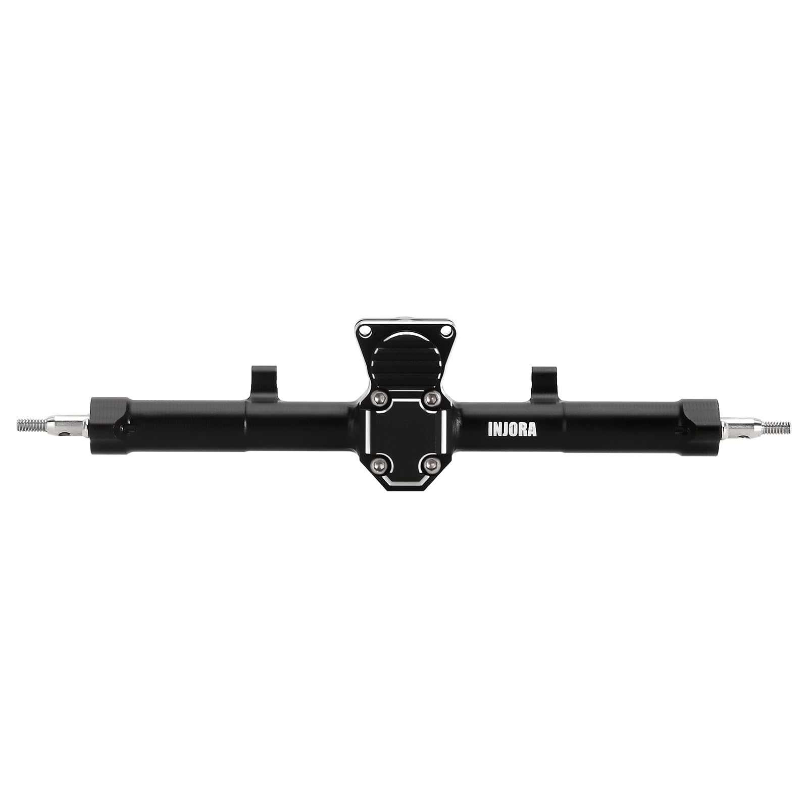 Amazon.com: INJORA Rear Axle CNC Aluminum +4mm Extended Black Rear ...