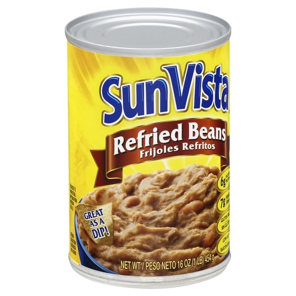 Amazon.com: Sun Vista, Refried Beans, 16 Ounce : Grocery & Gourmet Food