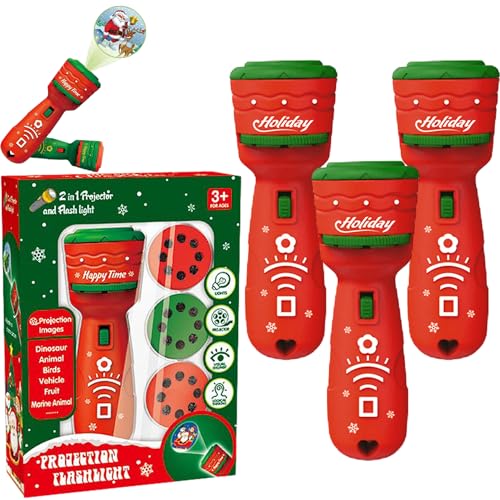 Projection Flashlight Christmas, Christmas Magic Projector, - Want It All