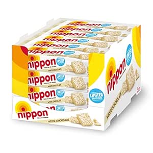 Nippon Puffreis mit Weißer Schokolade 200g im 24er Pack Knuspriger Puffreis und Cerealien ...