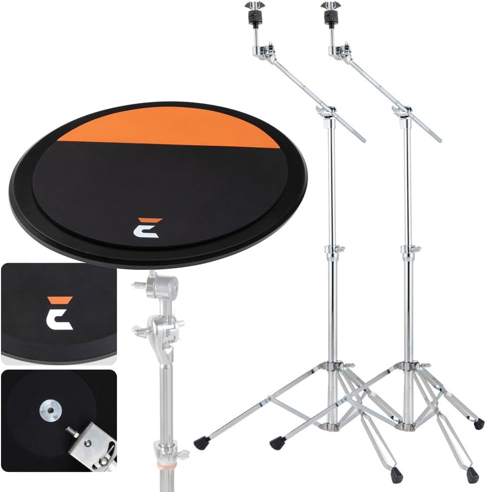 Amazon.com: EHWD Standard Cymbal Boom Stand 2 Pack. YIE2/2 + 10” Drum ...