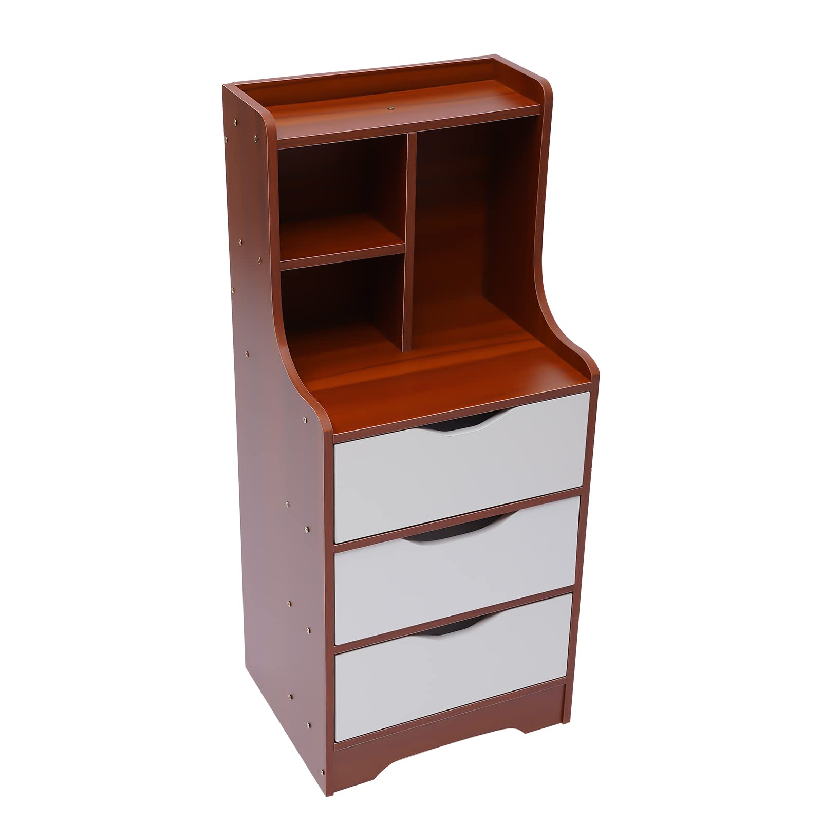 Amazon.com: Eapmic 3 Drawers Dresser with Top Cabinet Storage ...